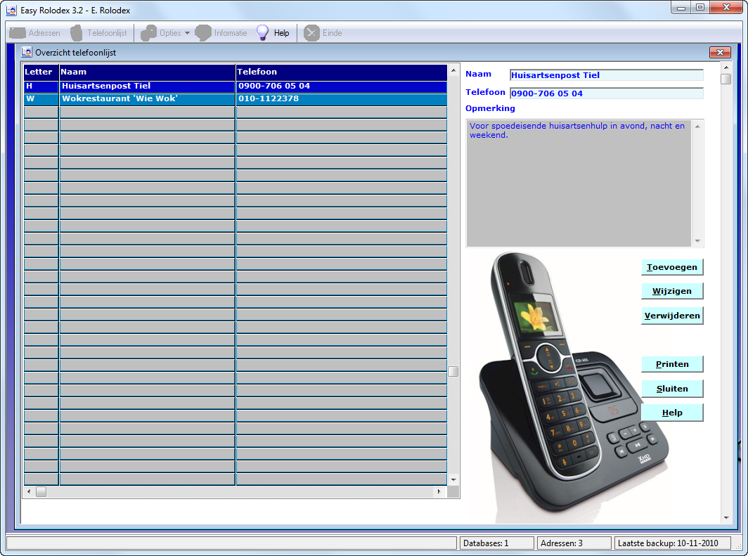 Easy Rolodex basic versie - Easy Rolodex